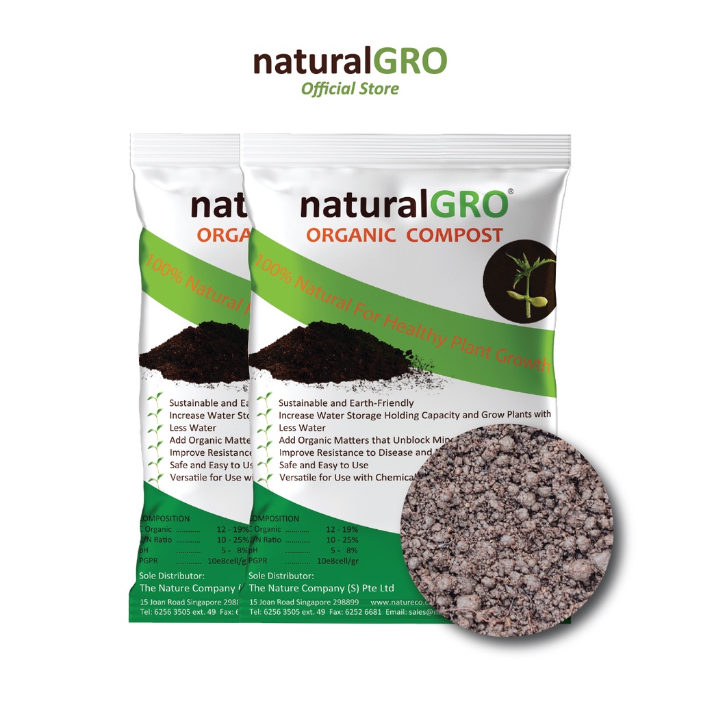 [Premium Compost Value Combo] naturalGRO Organic Compost [1/5KG ...