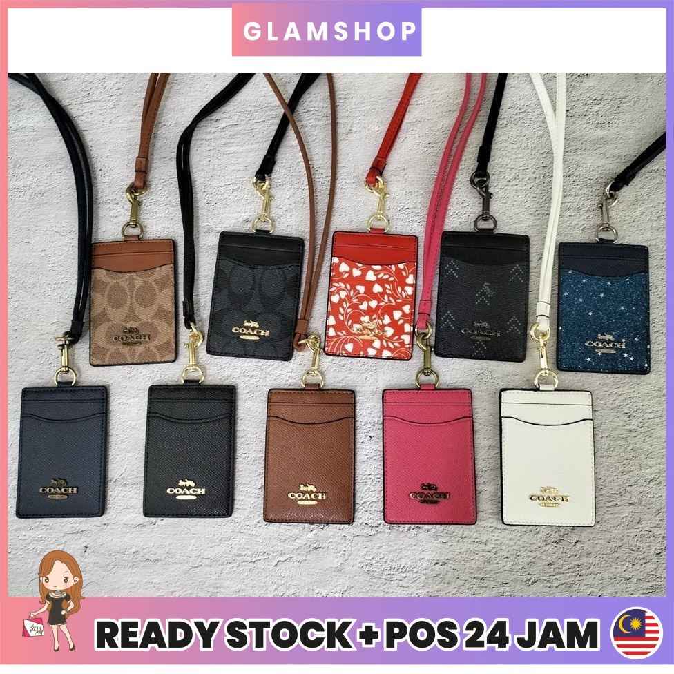 COACH Metal Logo ID Lanyard Card Holders Office Lanyard Name Tags ...
