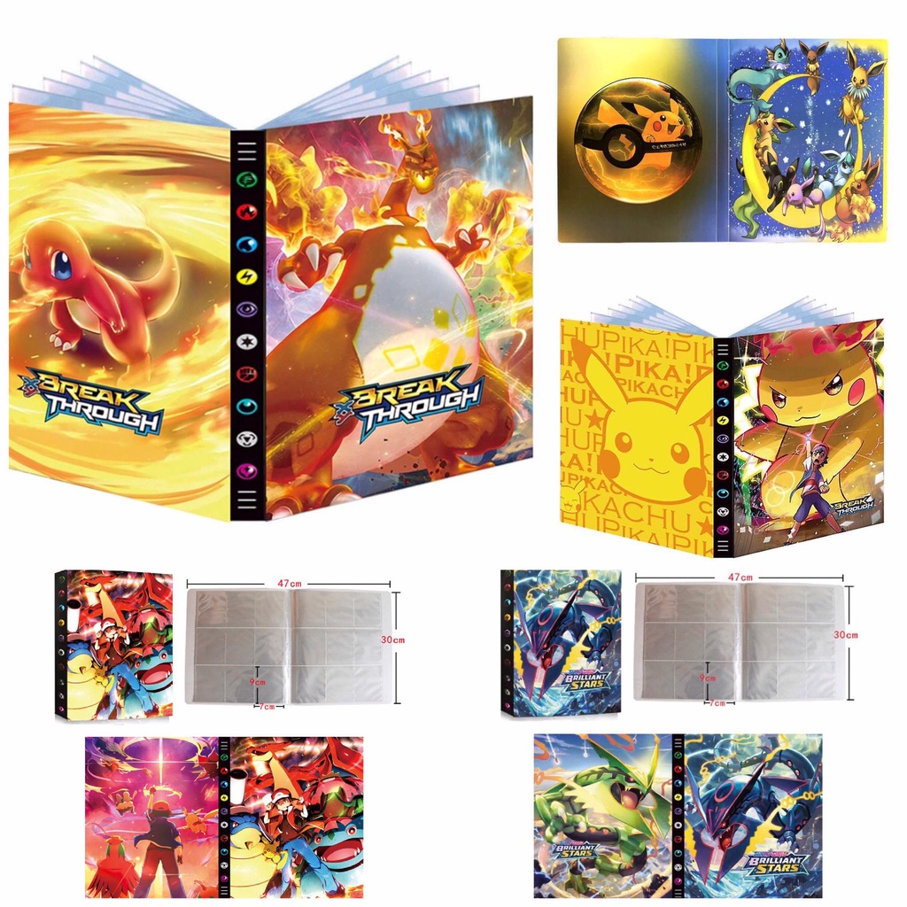 540 Cards Pokemon card album / Card sleeves / Toploader / Card album ...