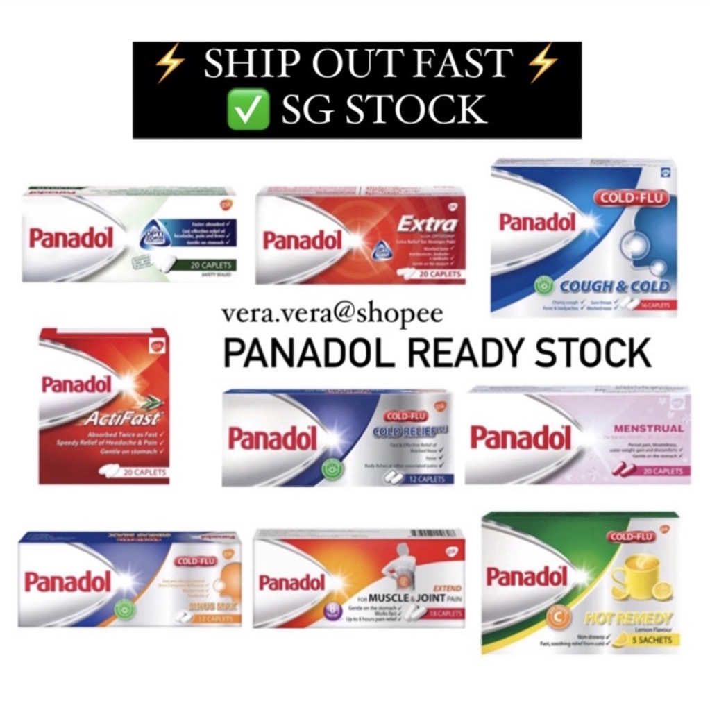 Panadol Extra Ortizorb Panadol Actifast Extend Cough Cold Flu Menstrual ...