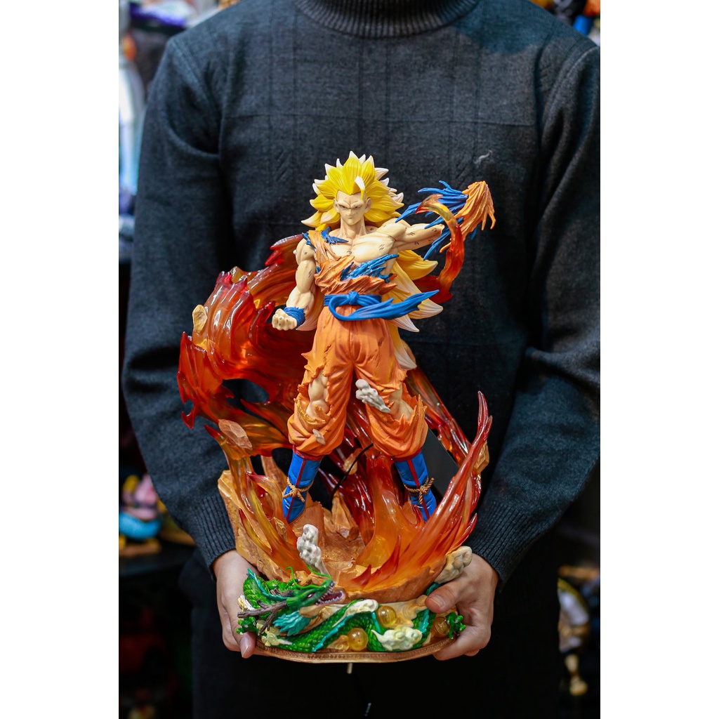 Goku Super Saiyan 3 Model Ripped Dragon Ball Character Change Head ...