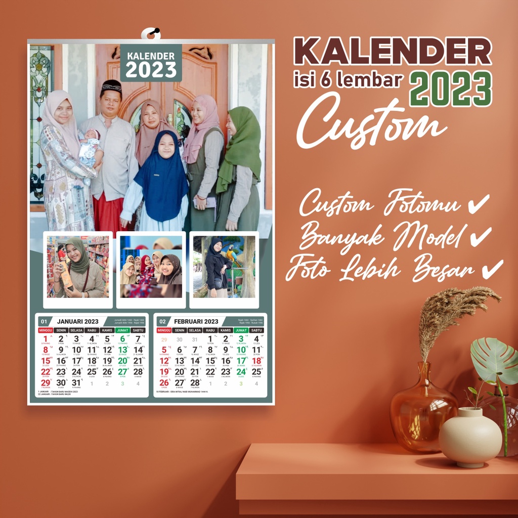 Custom Calendar Contains 6 Sheets | Custom Wall Calendar | Calendar ...