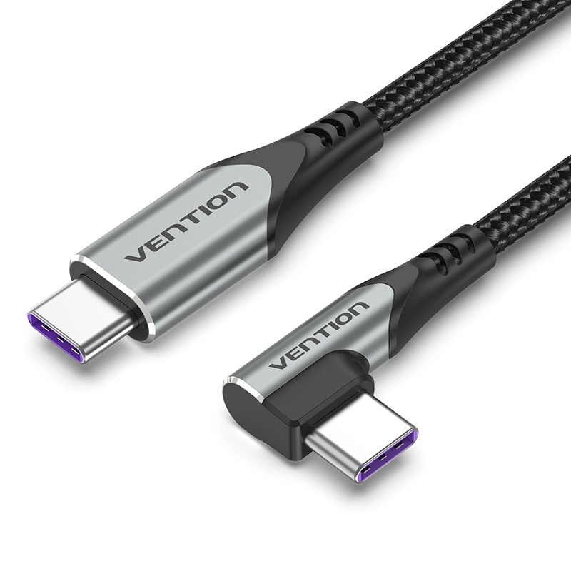 Vention Type C Cable USB C Right Angle Cable PD 100W 5A Fast Charge USB ...