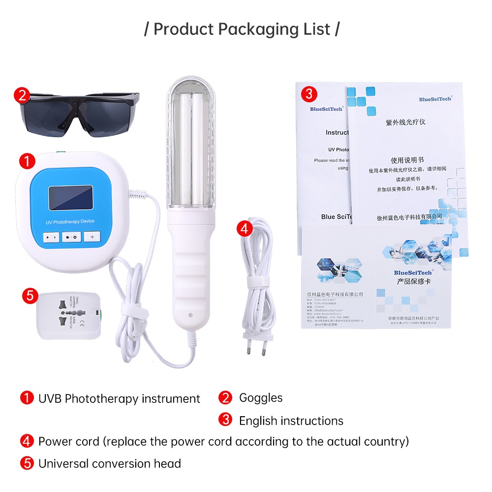 Youwemed UVB Vitiligo Phototherapy Instrument Psoriasis UV light ...