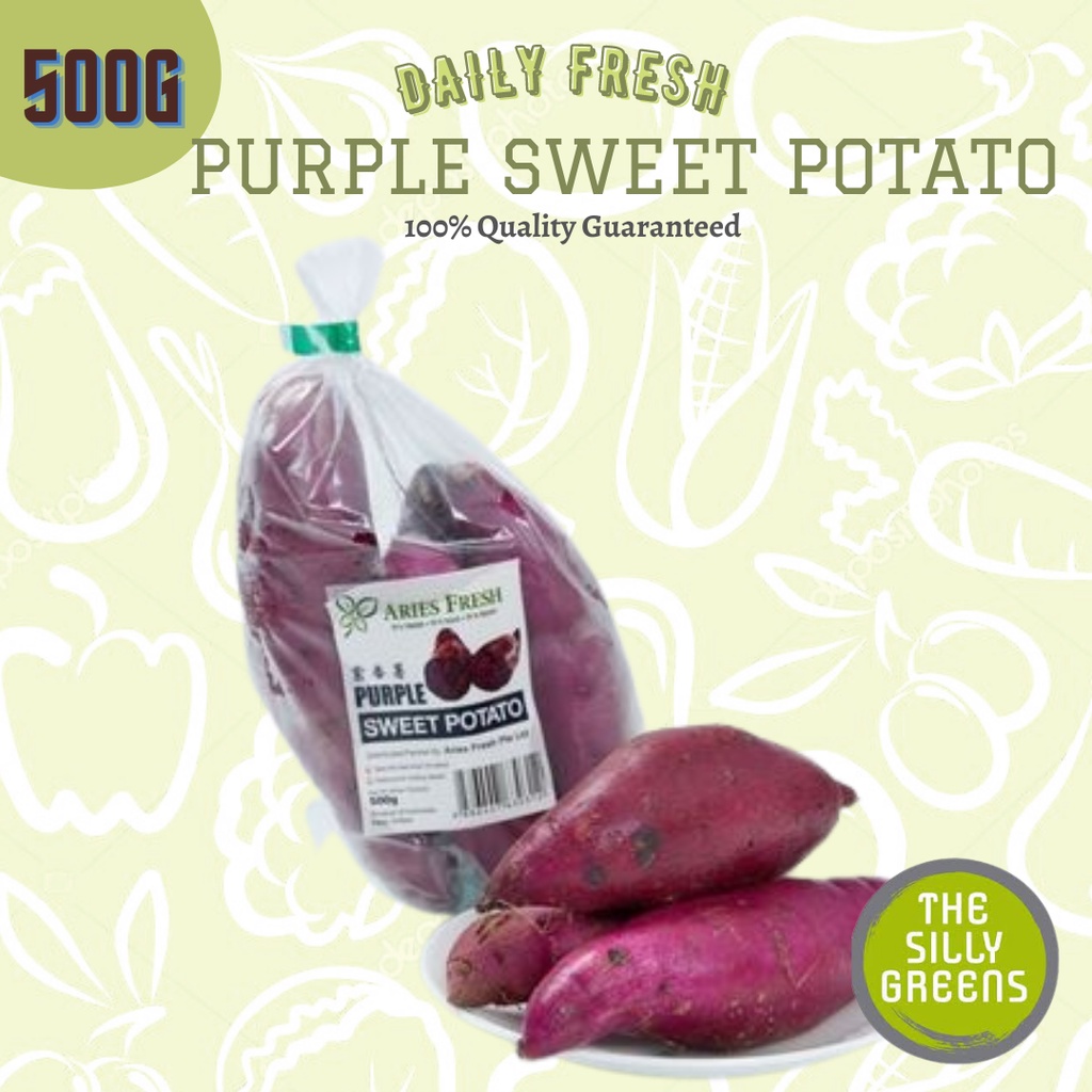 [TheSillyGreens] Purple Sweet Potato | 500g (packet) | Shopee Singapore