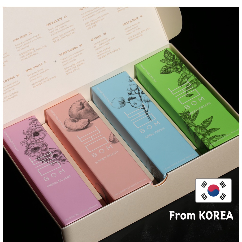 BOM Fabric perfume & Room Refresher spray 4pcs Gift set Couple set ...