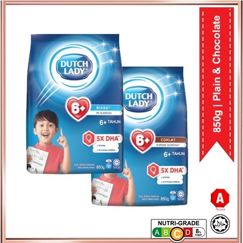 DUTCH LADY 6+ PLAIN / MAXGROW / 600G / MILKY 125ML / STRAWBERRY / CHOCO ...