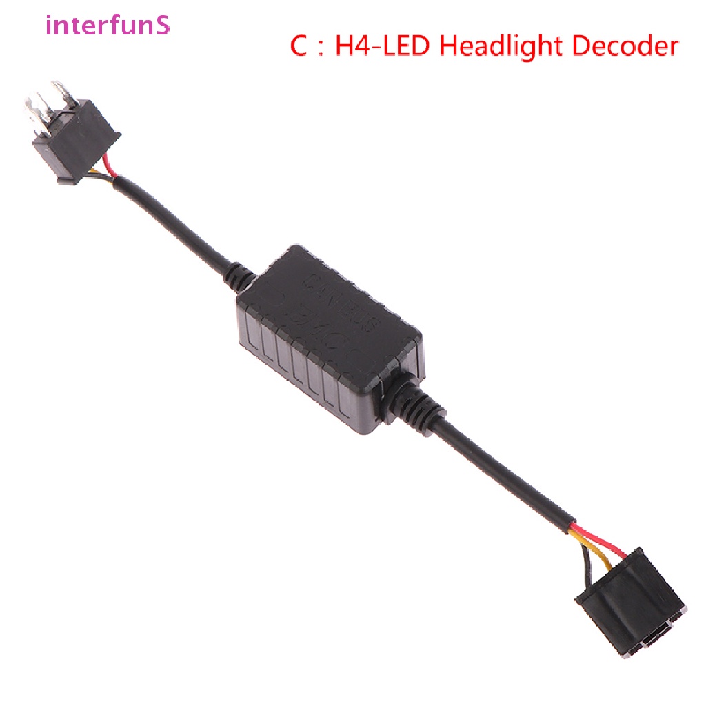[interfuns] Led Canbus Decoder Car Headlights Error Free Resistor H1 H3