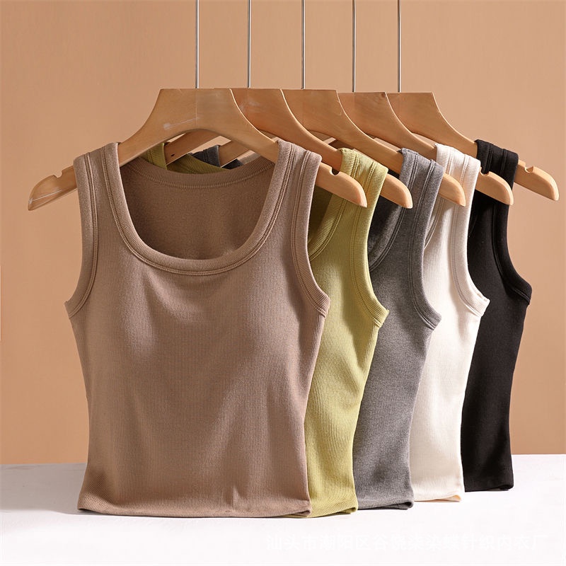 SATURDAY Women's Tank Top Singlets Cashmere Square Collar Knitting ...
