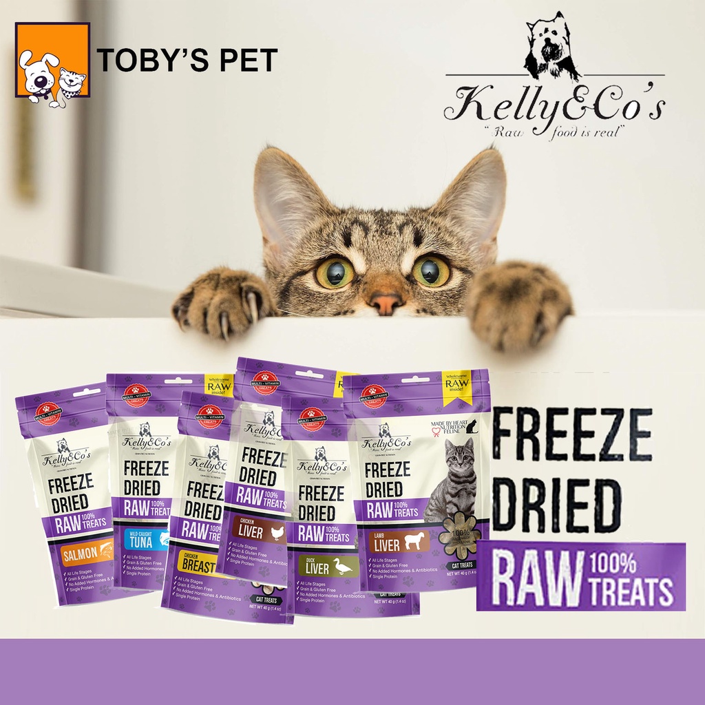 Kelly & Co's Freeze Dried Treat For Cat 40g (7 Different Flavour ...