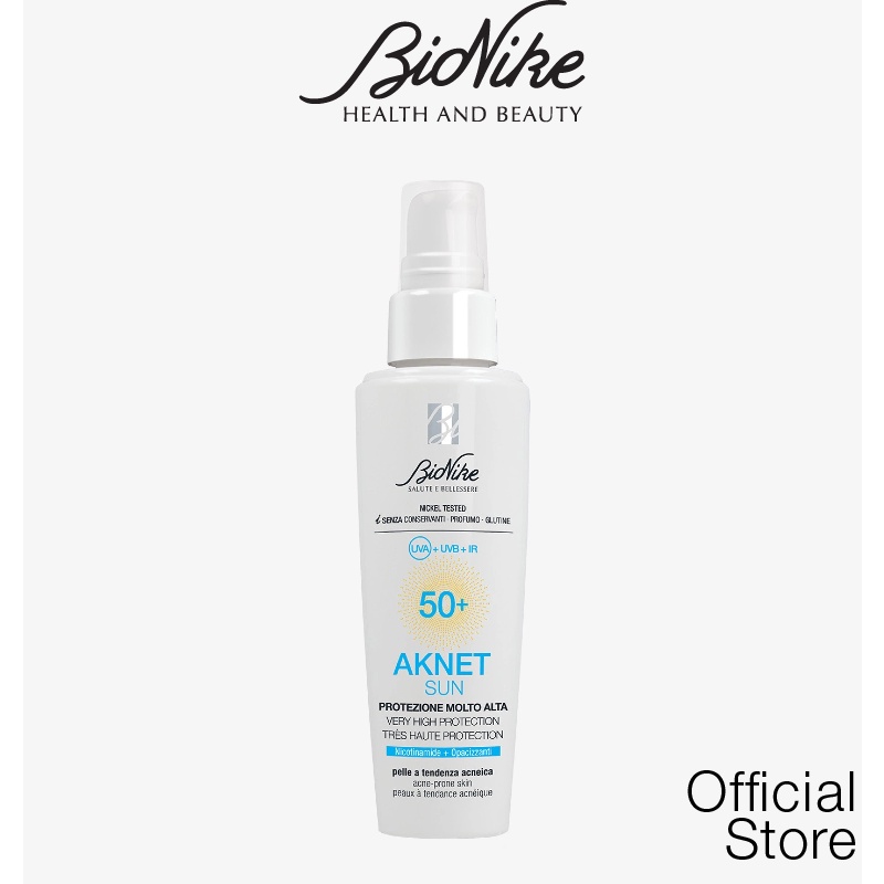 BIONIKE AKNET/ACTEEN SUN SPF50+ 50ML-Very High Sun Protection for Acne ...