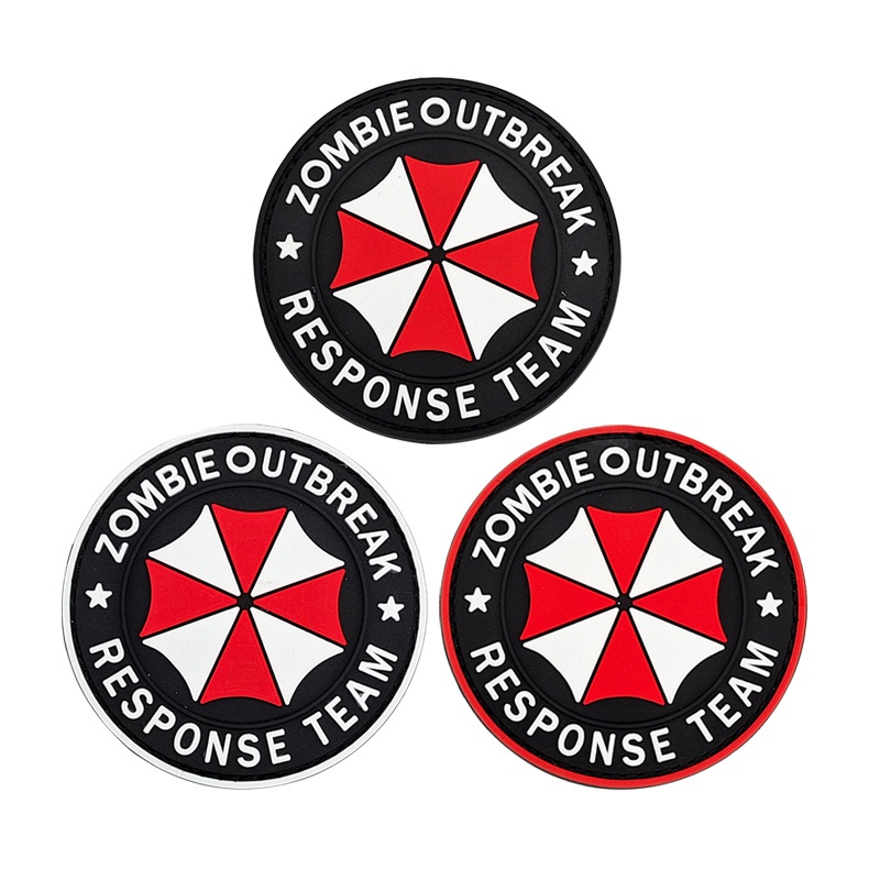 Resident Evil 3D PVC Rubber Velcro Tactical Morale Badge Patch with ...
