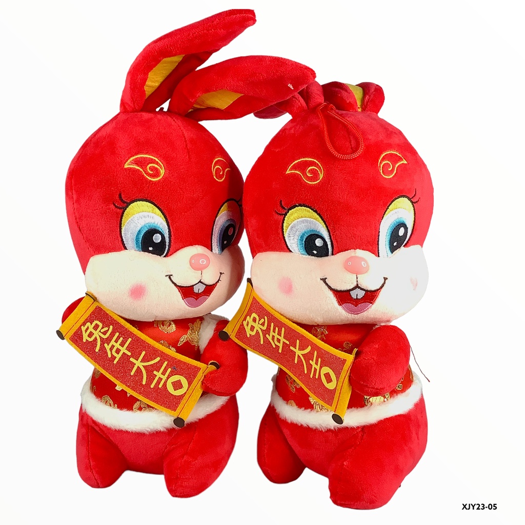 Partyforte Chinese New Year CNY Zodiac Rabbit Plush Toy - Traditional ...