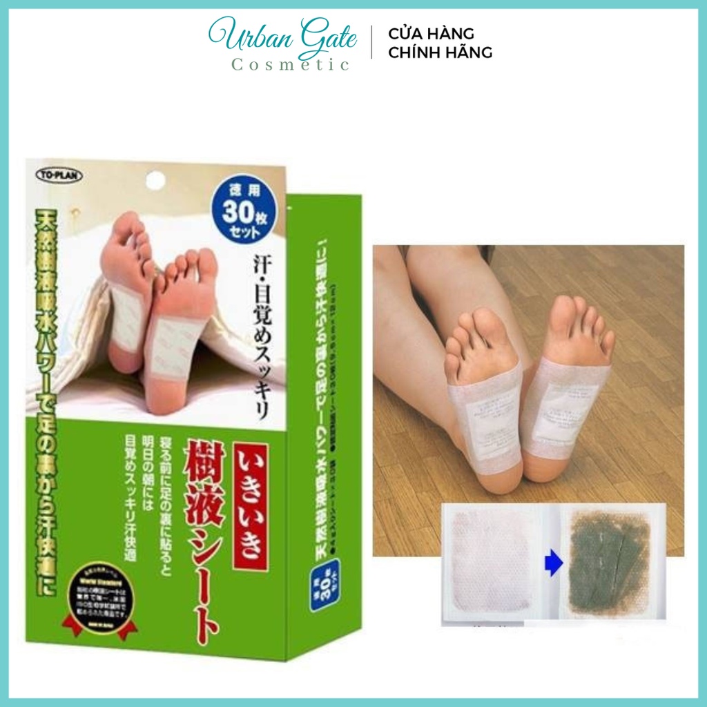 TO-PLAN Kenko Foot Detox Patches Box of 30 Pieces (Green) / ToPlan ...