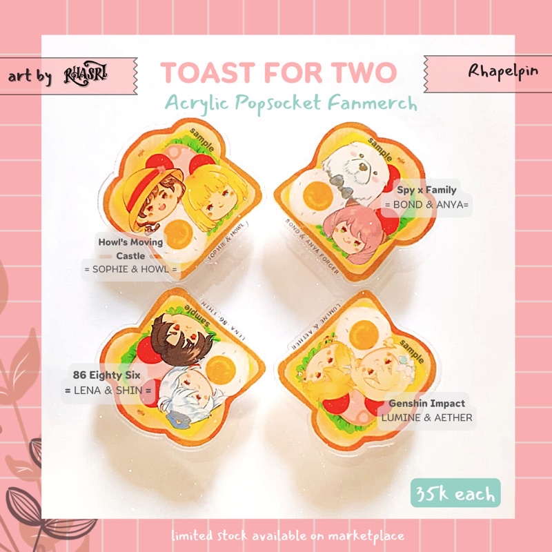 Pop socket acrylic genshin impact 86 eighty six howl moving castle spy ...