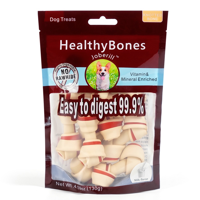 Dog Dental Chew Treats - Rawhide-Free Bones with Milk, Chicken, and ...