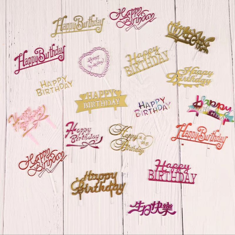 Cake Topper Happy birthday Mini Cake Topper Mini Happy birthday Cake ...