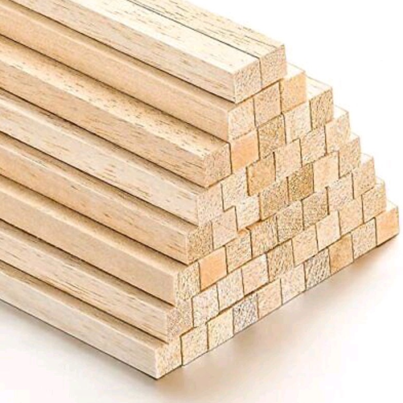 Balsa sticks/reng wood/square wood 1,5x1,5x100cm | Shopee Singapore