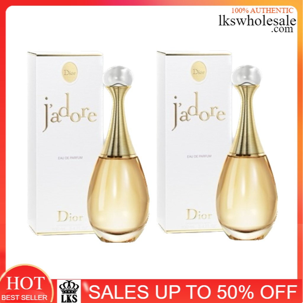 2 bottles Jadore EDP 100ML for Women Perfume Combo Gift Set | Shopee ...