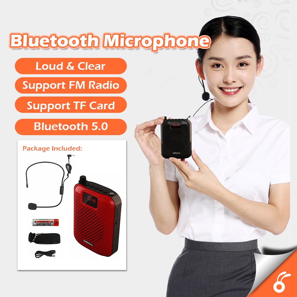 6171 BLUETOOTH MICROPHONE K500 Voice Amplifier Bluetooth Speaker for ...