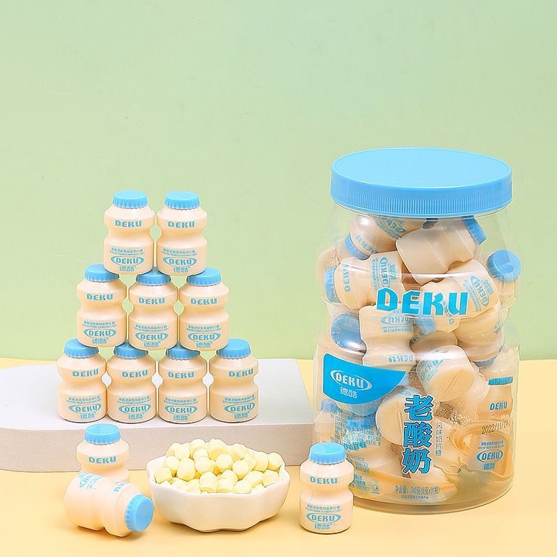 [7 Flavors Explosion] Delicious Deku Yogurt Tablets in Small Jars ~20 ...