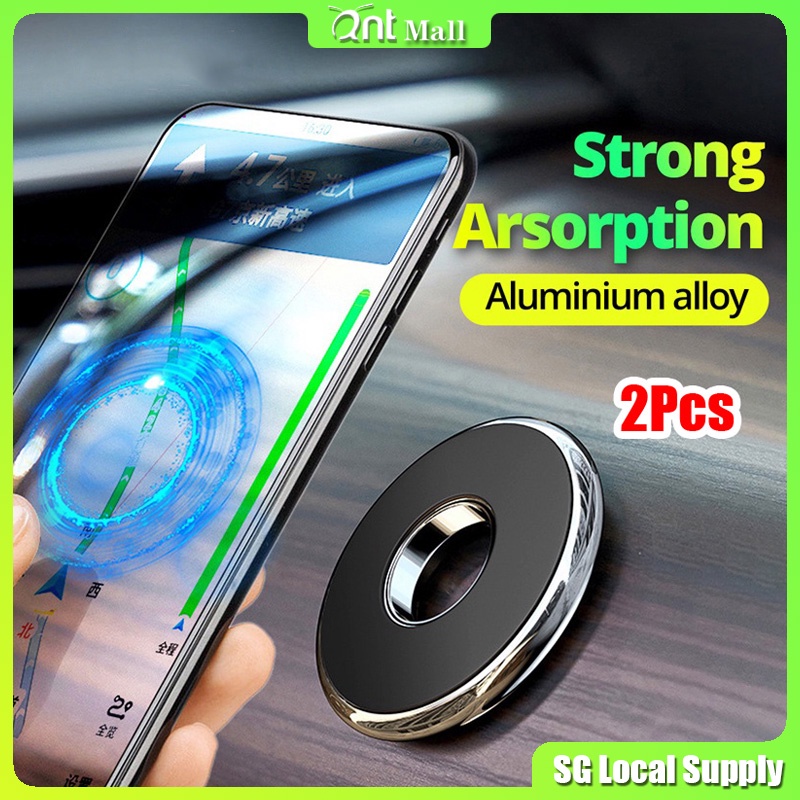 (2 Pcs) Magnetic Magnet Universal Velcro Metal Plate Disk Aluminum ...