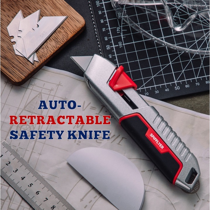 AUTO RETRACTABLE UTILITY SAFETY KNIFE/ SAFETY PENKNIFE/ AUTO NT CUTTER ...
