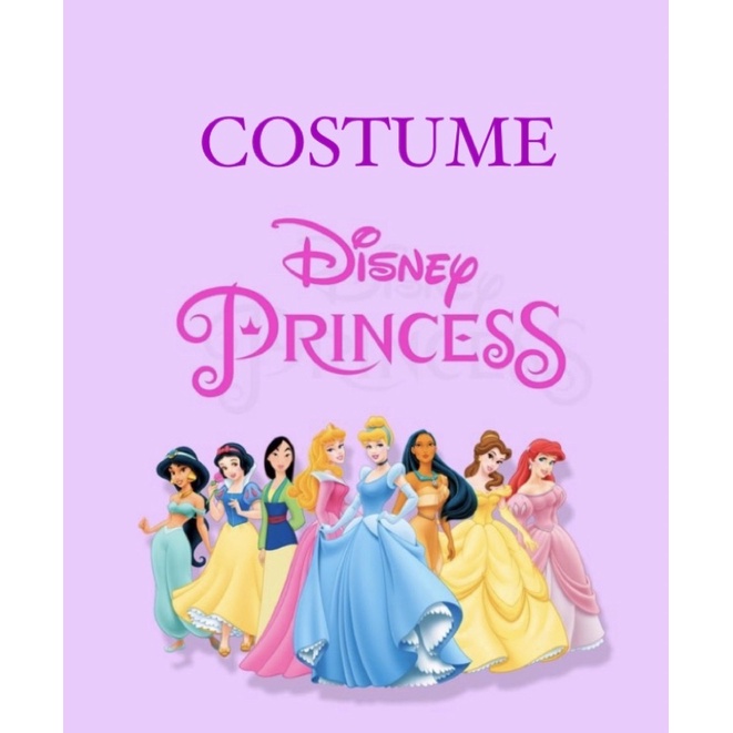 COSTUME DISNEY PRINCESS CINDERELLA ELSA RAPUNZEL AURORA | Shopee Singapore