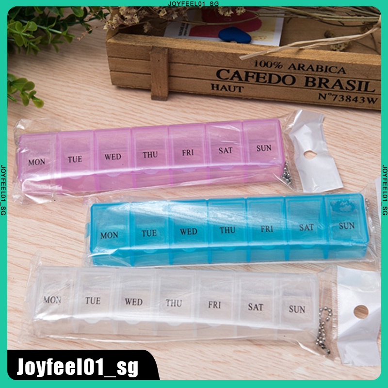 1Pc 7Days Pill Medicine Box Weekly Tablet Holder Storage Organizer ...