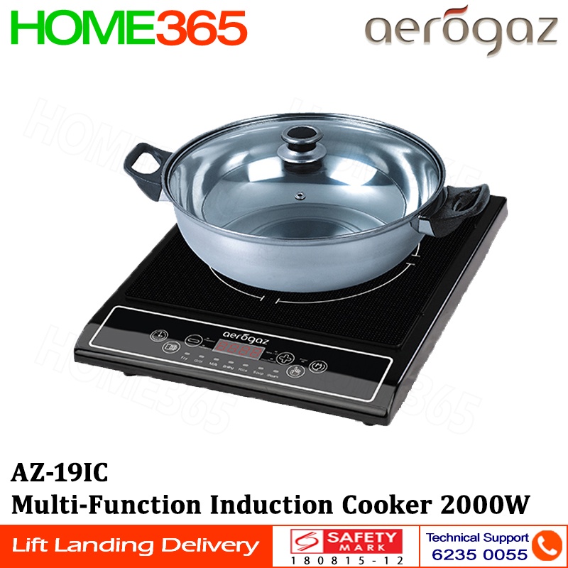 Aerogaz Multi-Function Induction Cooker 2000W AZ-19IC | Shopee Singapore