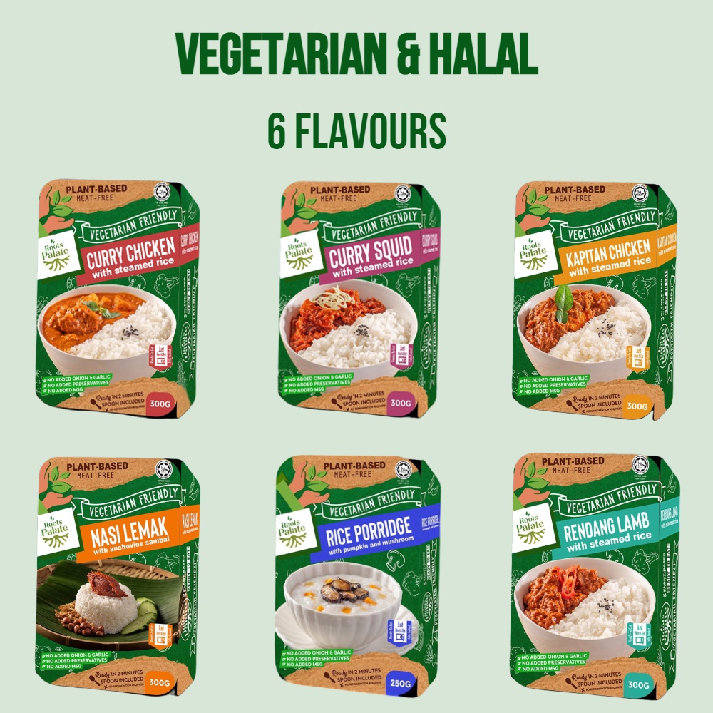 Roots Palate Vegetarian Food Halal / Bubur Halal - Microwave, Steam ...