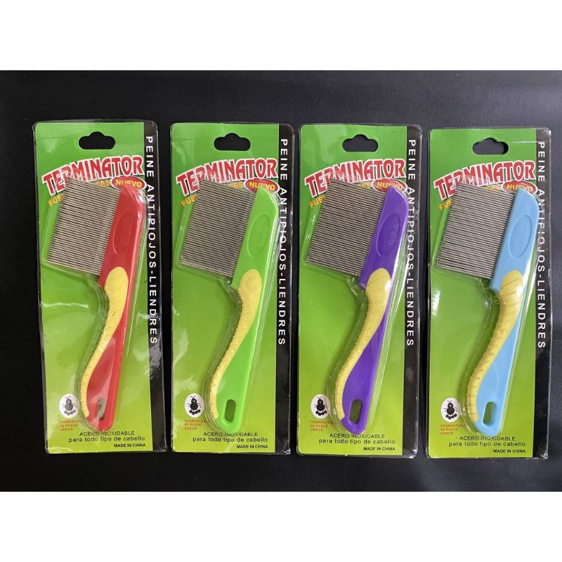 Lice And Dandruff Comb/Long Handle Metal SERIT/Flea Queen | Shopee ...