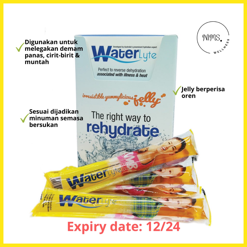 Waterlyte Electrolyte Jelly - Jelly for diarrhea/vomiting/hot fever ...