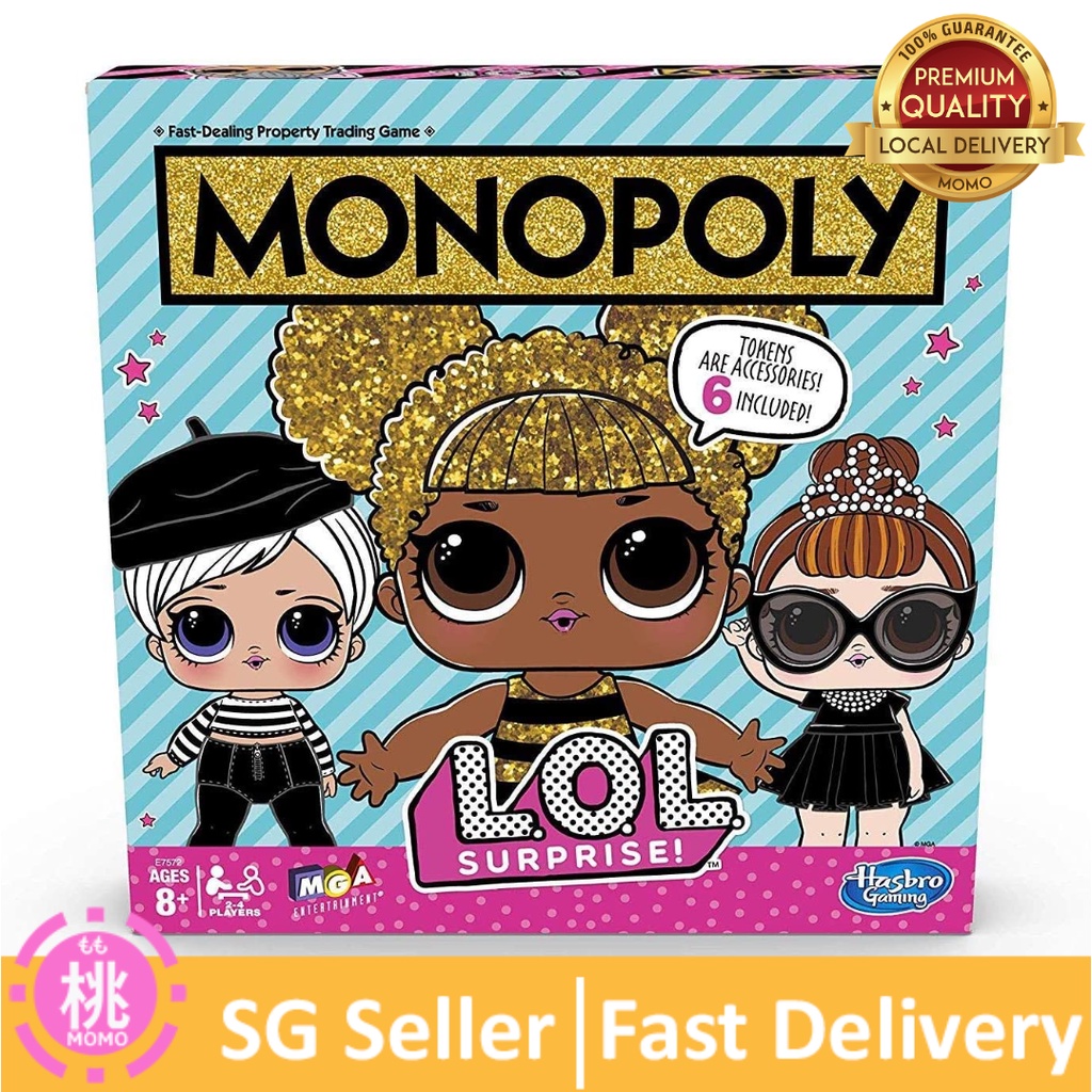 MONOPOLY Game L.O.L. Surprise! LOL Edition Board Game for Kids Ages 8 ...
