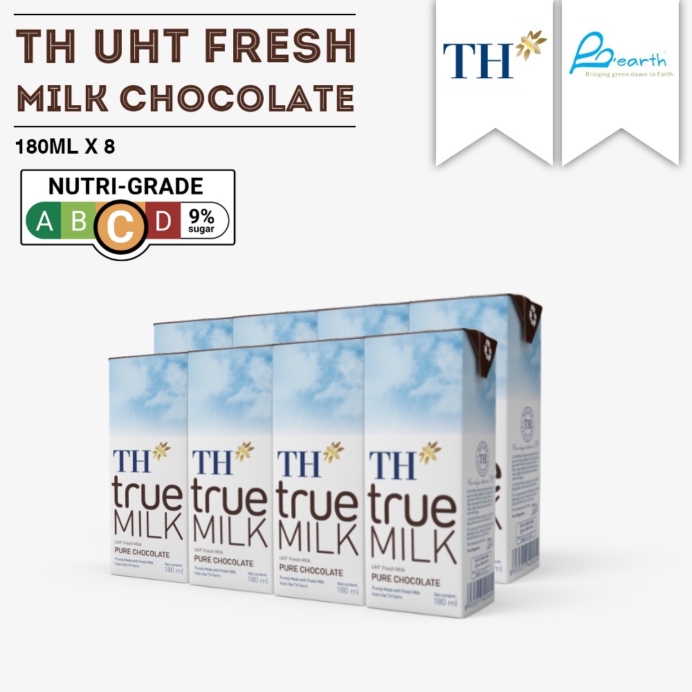 TH True Milk UHT Chocolate Fresh Milk 8 X 180ML | Shopee Singapore