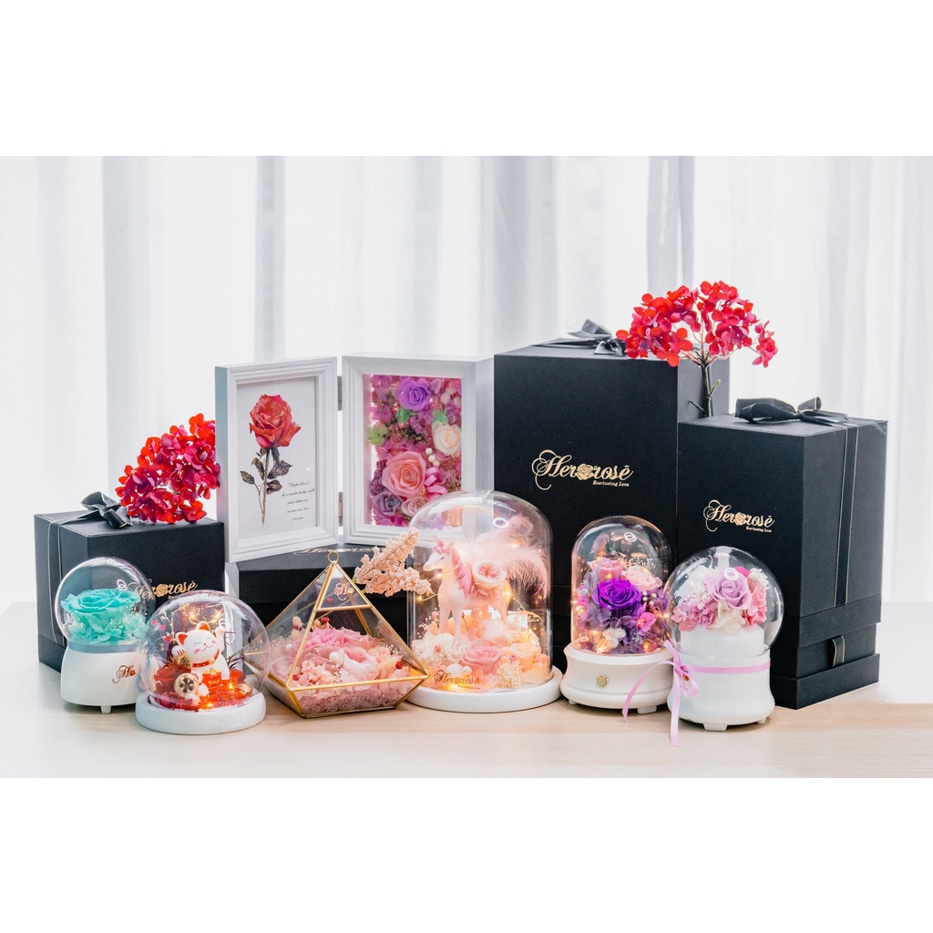 Her Jewellery Her Rose - Preserved Flower Everlasting Rose Collection | Shopee Singapore