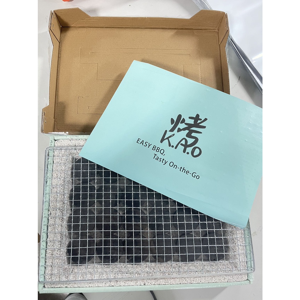DISPOSABLE PORTABLE BBQ MESH GRILL SET INDOOR/OUTDOOR YM-1031 【LOCAL ...