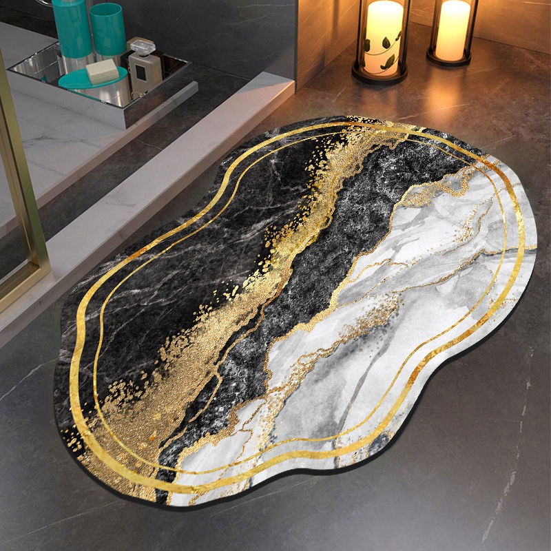 Diatom Ooze Bathroom Soft Floor Mat Bathroom Absorbent Non-Slip Mat ...