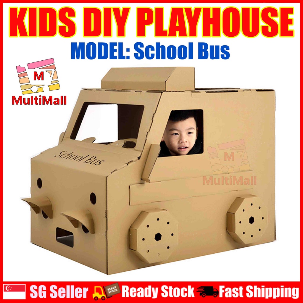 Kid Cardboard Playhouse For Kids| Gifts | DIY Craft For Kids | Kids Toy ...