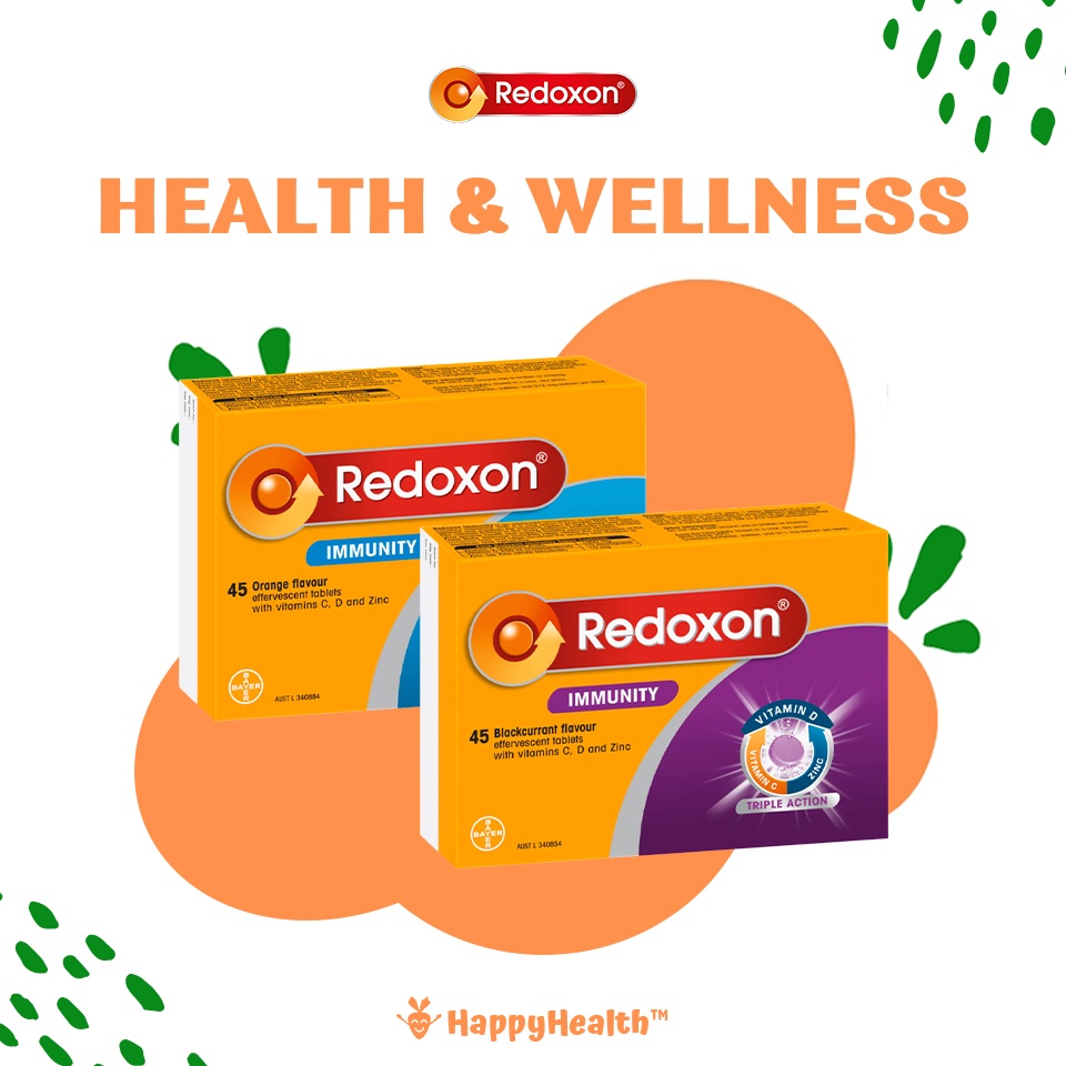 [Cashback] Redoxon Triple Action Vitamin C I D - Orange I Blackcurrant ...