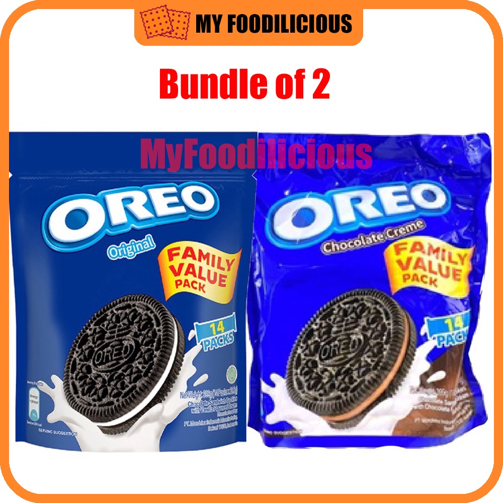 Oreo Chocolate / Vanilla Family Value Pack 14 X 28.5g | Shopee Singapore