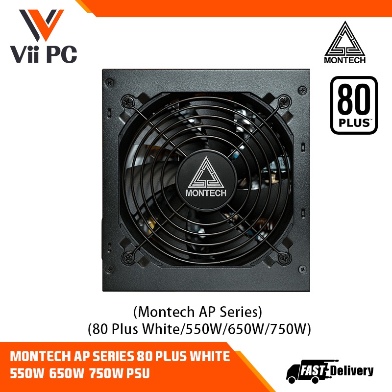 Montech AP series PSU AP550/AP650/AP750 550W,650W,750W 80 Plus White ...