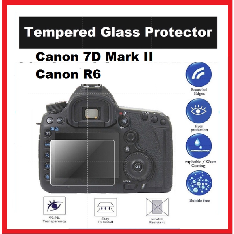 Canon EOS 7D Mk II EOS R6 EOS R6 Mk II EOS R7 Tempered Glass Screen ...