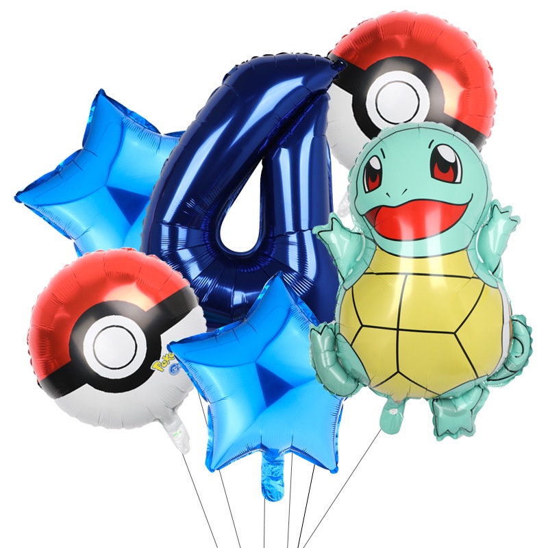 New Pokemon Cartoon Themed Birthday Party Decorative Balloon Set ...