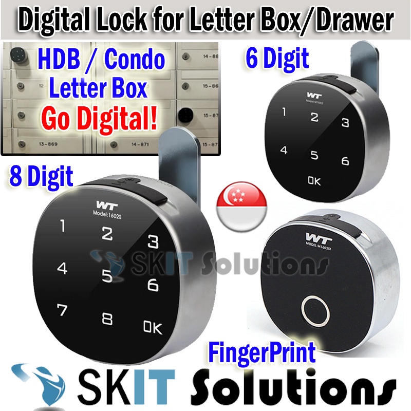 WT Smart Keyless Digital Password Lock Anti Clockwise/Clockwise SG HDB ...
