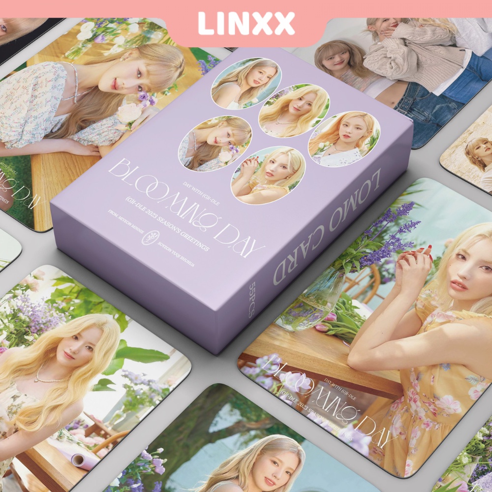 LINXX 55 Pcs GIDLE 2023 SEASON'S GREETINGS Album Lomo Card Kpop ...