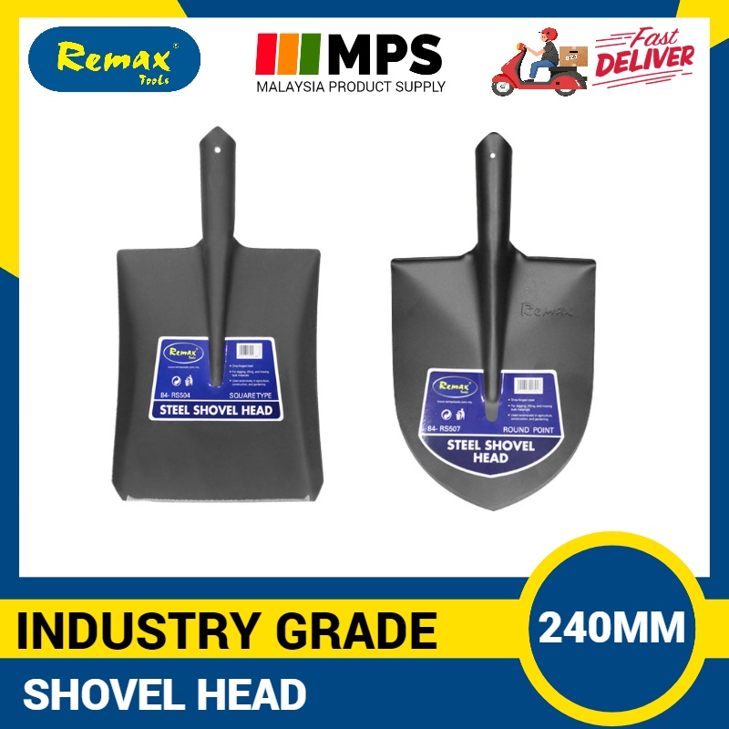 Remax Shovel Square Shovel Metal Head Spade Changkul Skop Pasir Heavy ...