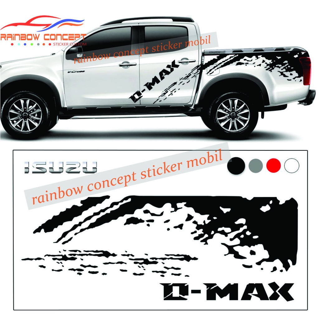Isuzu Dmax Car Cutting Sticker Latest Isuzu Dmax Full Body Mud Spot ...