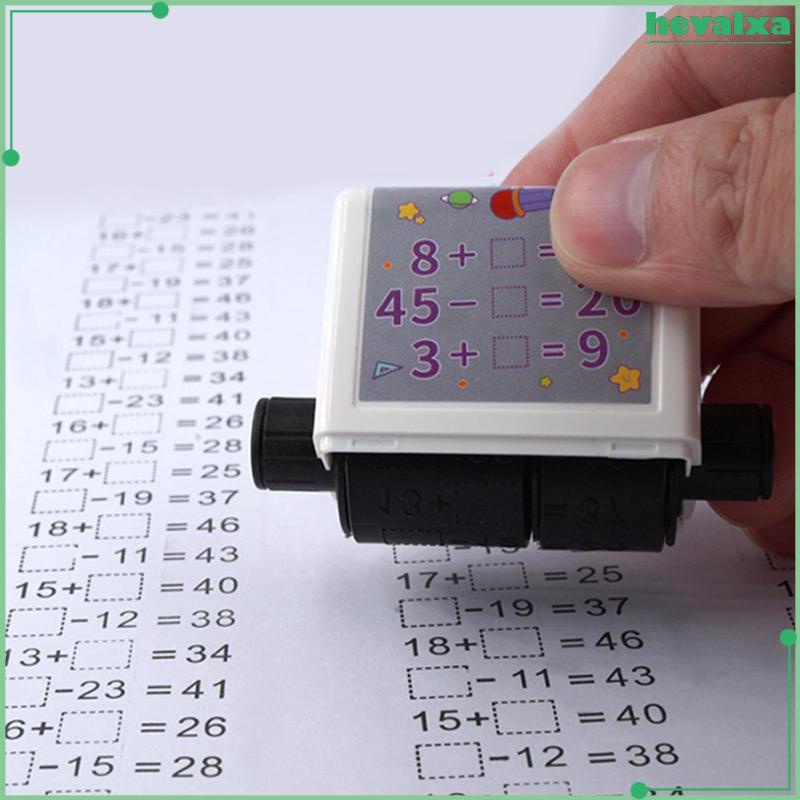 [Hevalxa] Portable Addition Subtraction Math Stamp Roller Practice Tool ...