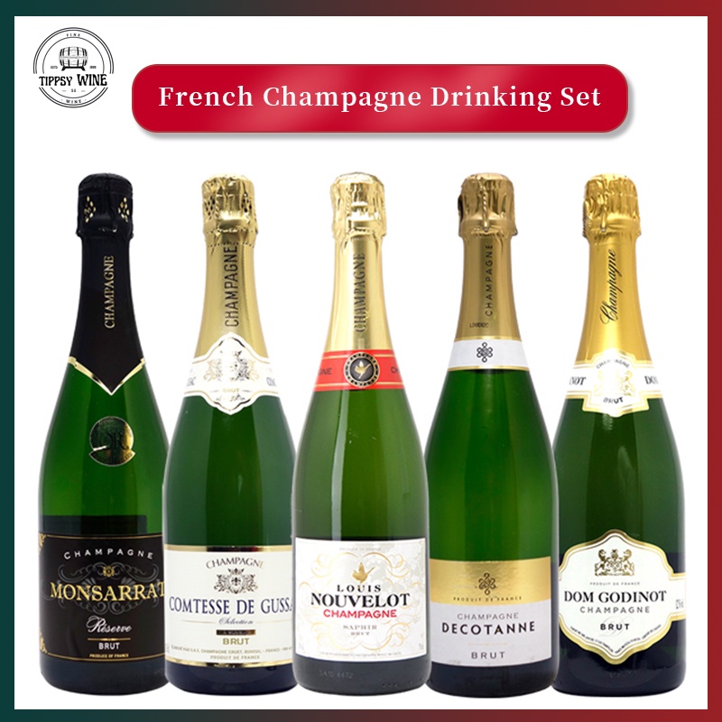French Champagne Drinking Set 750ml x 5 Bottles 12% ·France·Champagne ...